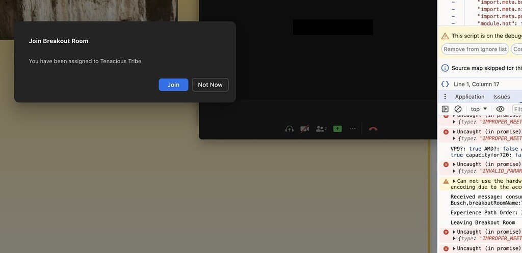 Join Breakout Room after leaveBreakoutRoom()? - Web - Zoom Developer Forum