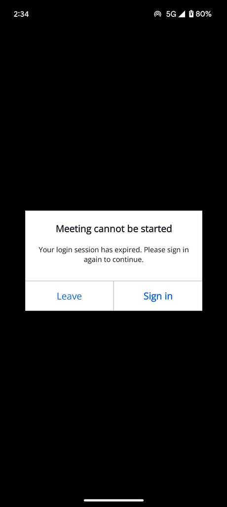 Meeting can not be started - Android - Zoom Developer Forum