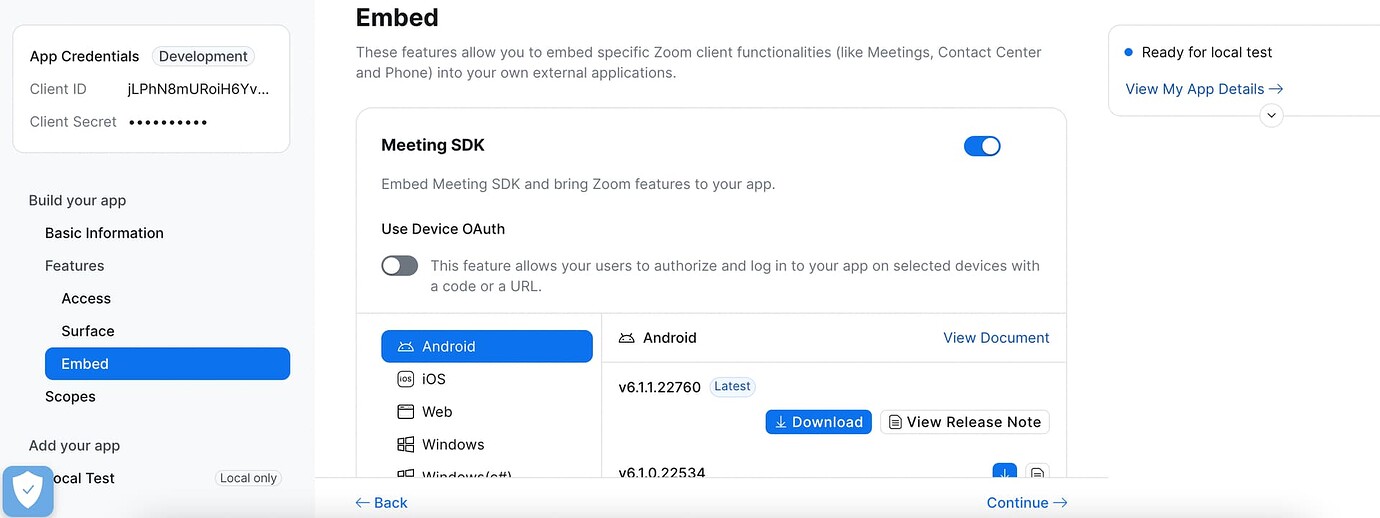 Meeting SDK android implementation - Android - Zoom Developer Forum