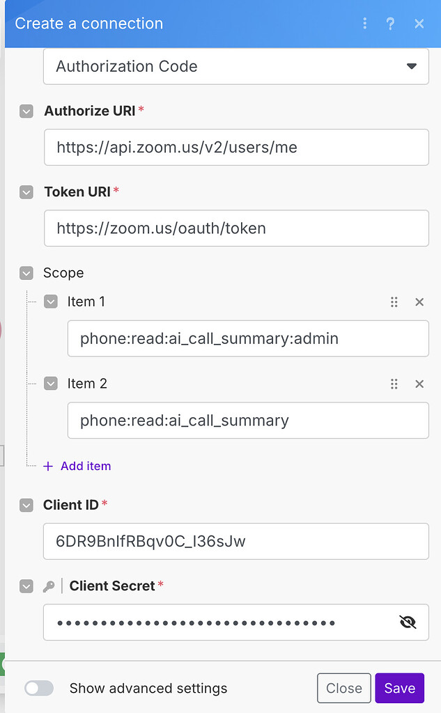 Invalid Access Token - make.com - API and Webhooks - Zoom Developer Forum