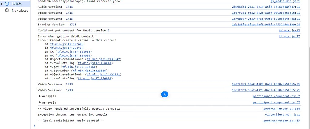 Unable to render participant Video using renderVideo on Canvas - Zoom Video SDK - Video SDK ...