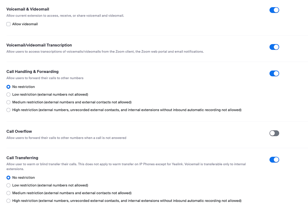 Phone Settings Template for user is missing configurations in the REST API response comparing to ...
