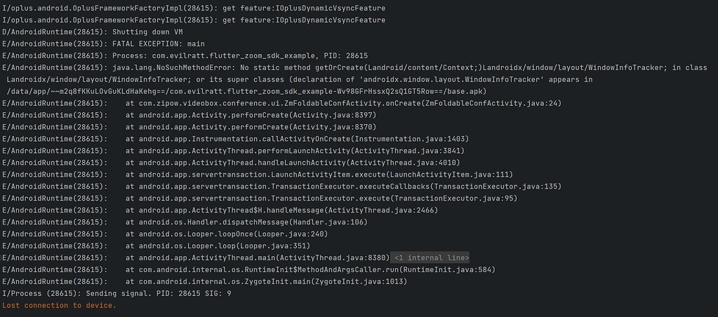 My app crashes when trying to join a conference in v5.14.2.13167 - Android - Zoom Developer Forum