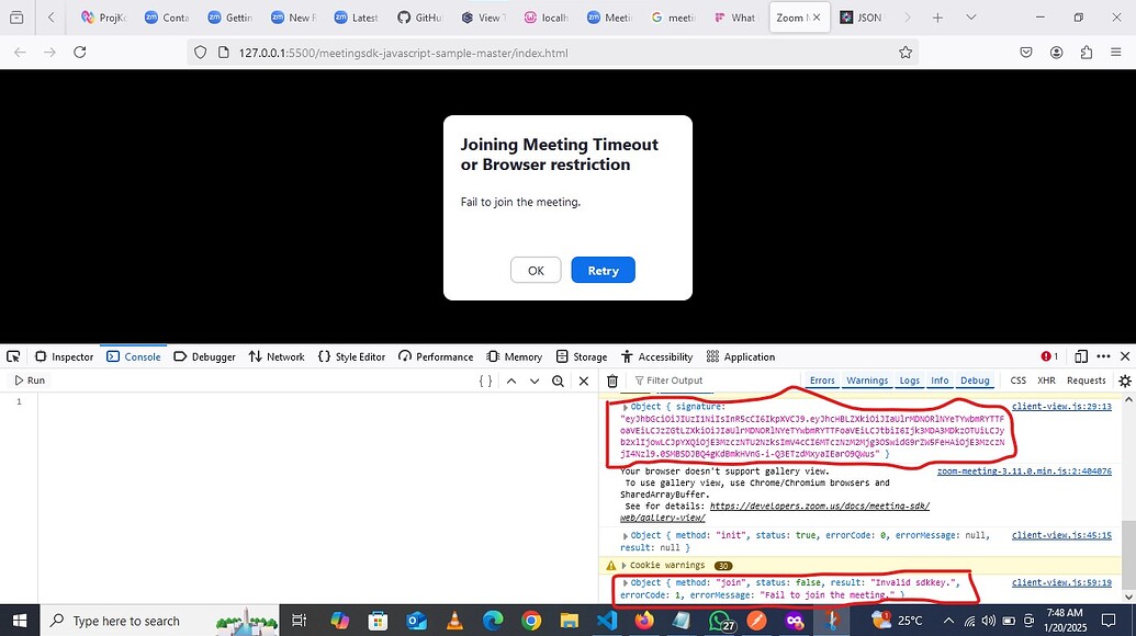 Zoom join meeting using javascript SDK - Meeting SDK - Zoom Developer Forum