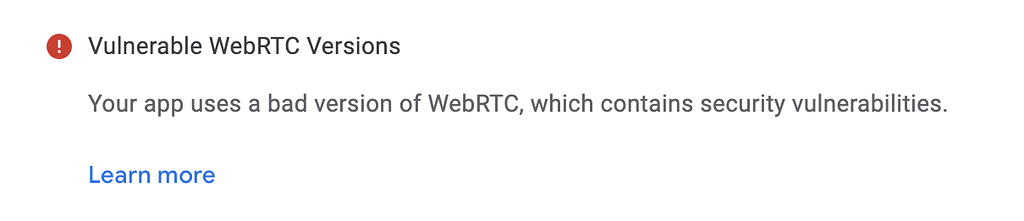 Security issue in WebRTC - Android - Zoom Developer Forum