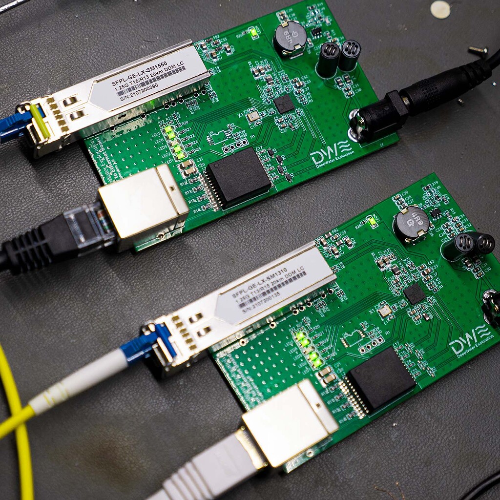 Optic Fiber to Ethernet Converter Board for ROV - Hardware - Blue ...