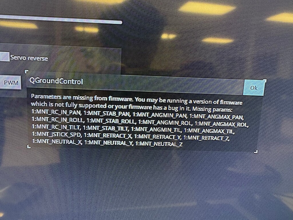 Missing Parameters error, Not sure what to do next - QGroundControl - Blue Robotics Community Forums