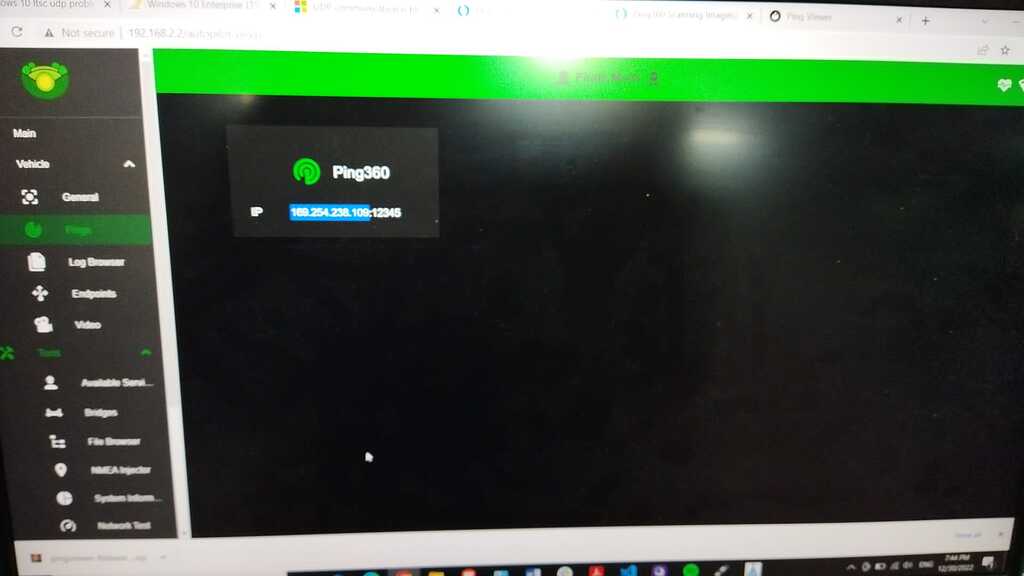Ping360 ethernet config - Ping Viewer - Blue Robotics Community Forums