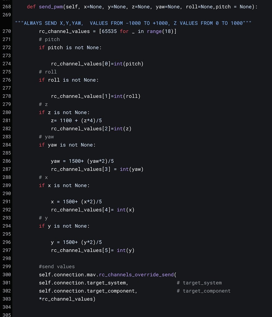 Send rc_input command - ArduSub - Blue Robotics Community Forums