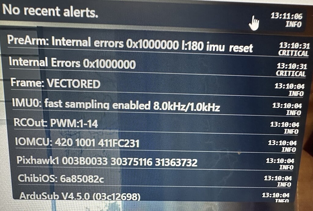 Problem Blueos and Cockpit - Blue Robotics Software - Blue Robotics ...