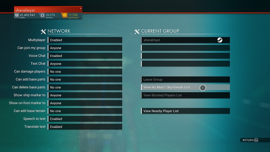 NMS Friends Code and CrossPlay - NMS Beyond - ETARC Community