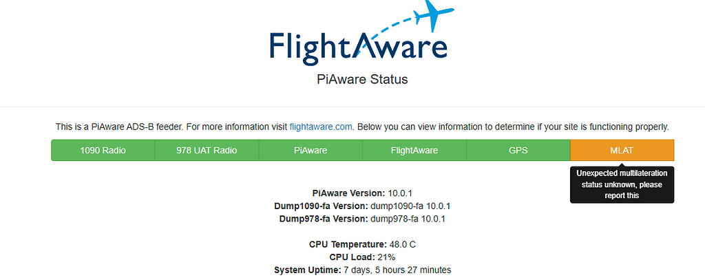 Multilateration data no longer required, disabling mlat client - ADS-B Flight Tracking ...