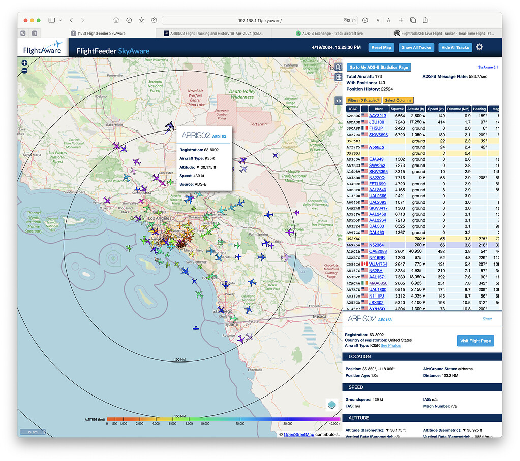 Flight Aware versus Flight Radar information detail - General ...