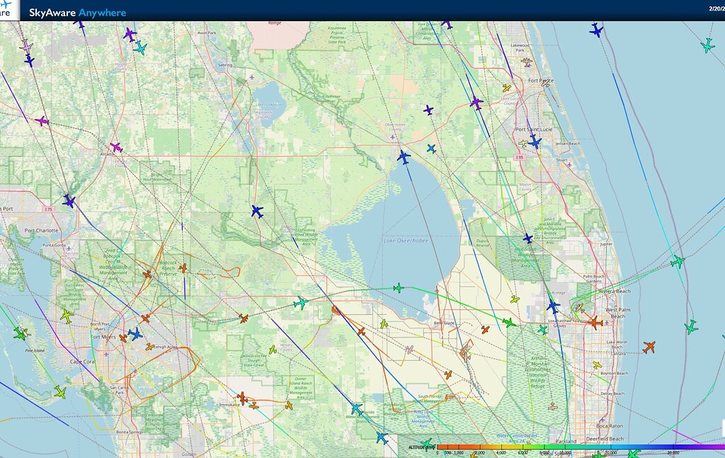 Is my setup working correctly? Dashed lines on map feed - ADS-B Flight ...