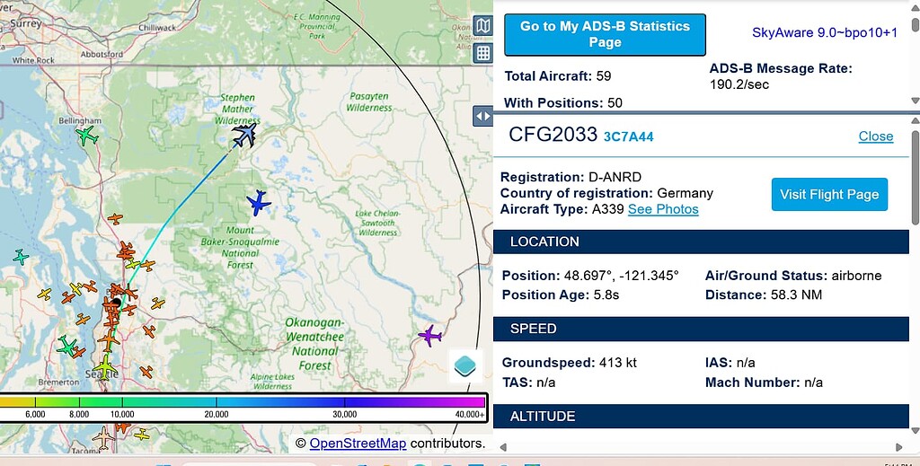 A339 shows as Large 4 engine on Map - ADS-B Flight Tracking ...