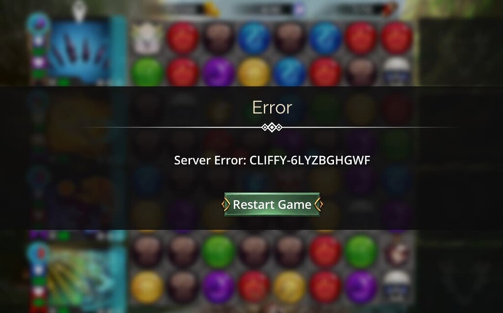 [Fixed] Cliffy Error in Citadel battle - Bug Reports - Gems of War | Forums