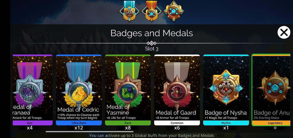 [Not a Bug] Anu medal and badge doesnt add up - Bug Reports - Gems of ...