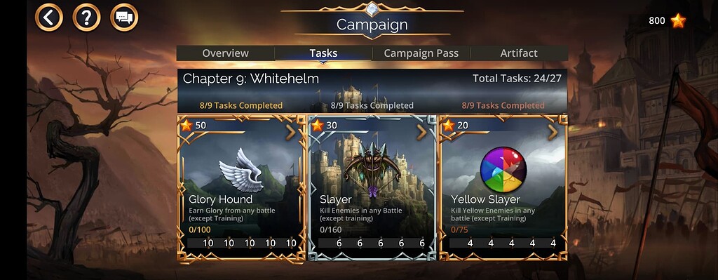 PVP only gold campaign tasks - Bug Reports - Gems of War | Forums