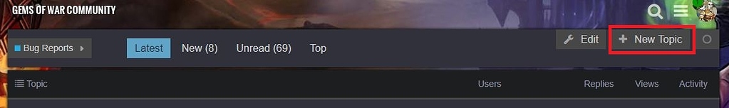 Gems of War: How to Report a bug or game glitch - Bug Reports - Gems of War | Forums