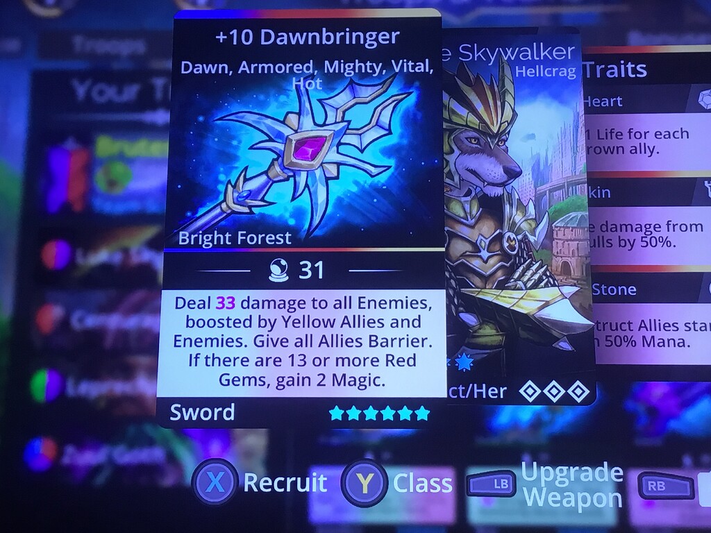 Can we please upgrade our Weapons Rarity to Godly (COLOR RED STARS) so ...