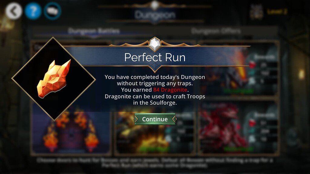 Dungeon Perfect Run - Gems of War | Forums