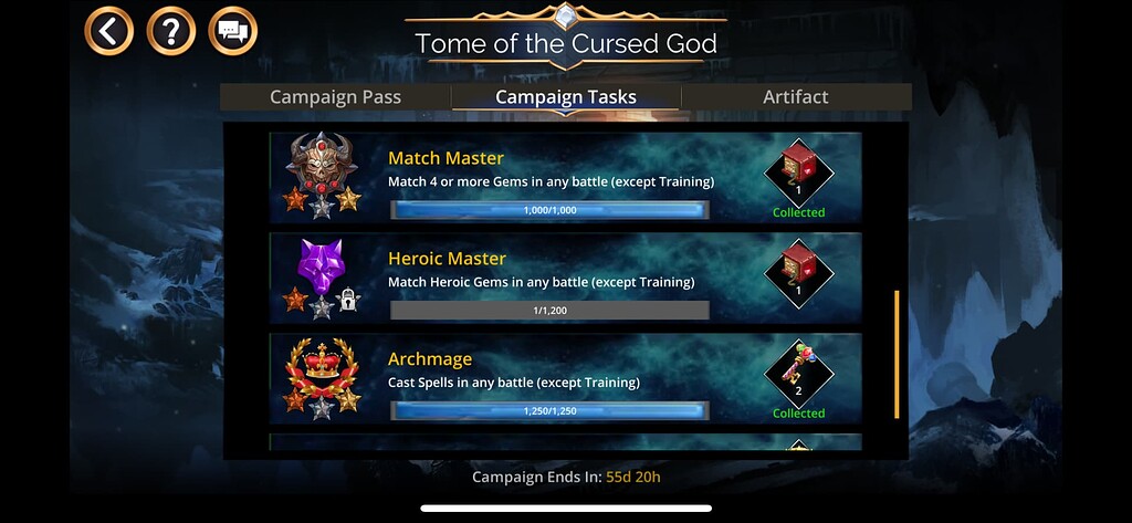 [Reported] Progress in ‘heroic’ gem match campaign task *not* correctly registering - Bug ...