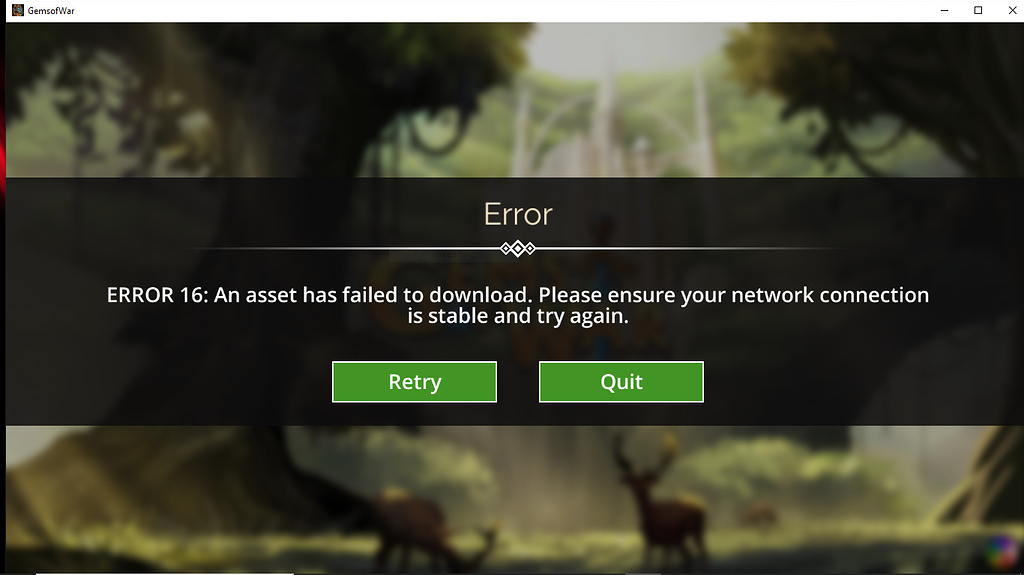 How do I fix this Error 16? - Support - Gems of War | Forums
