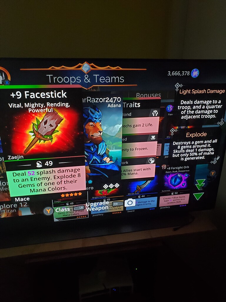 [Reported] Facestick weapon wrong text - Bug Reports - Gems of War | Forums