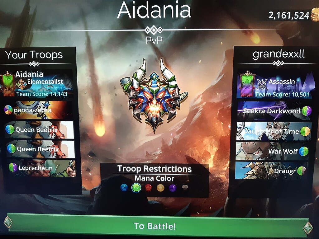 Aidania defence teams are all 4x random troops that fit the green ...