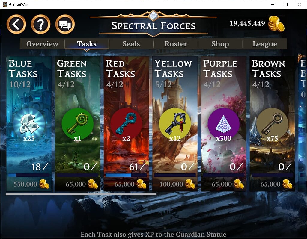 [investigating] Weird visual bug (I suppose) in clan tasks - Bug Reports - Gems of War | Forums