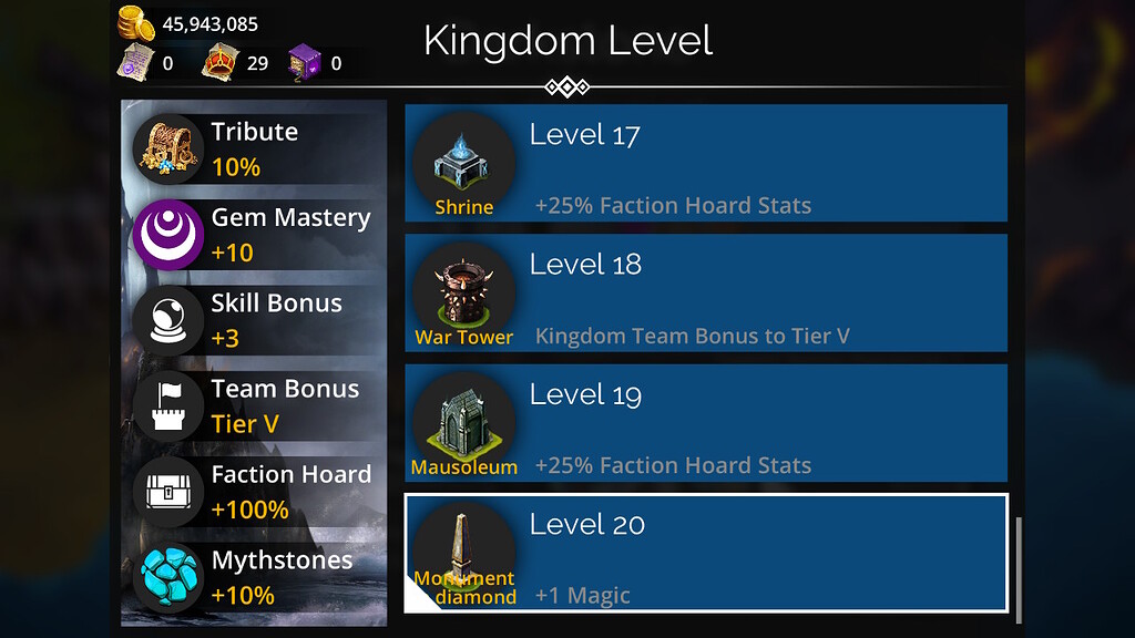 Kingdom Power - Gems of War | Forums