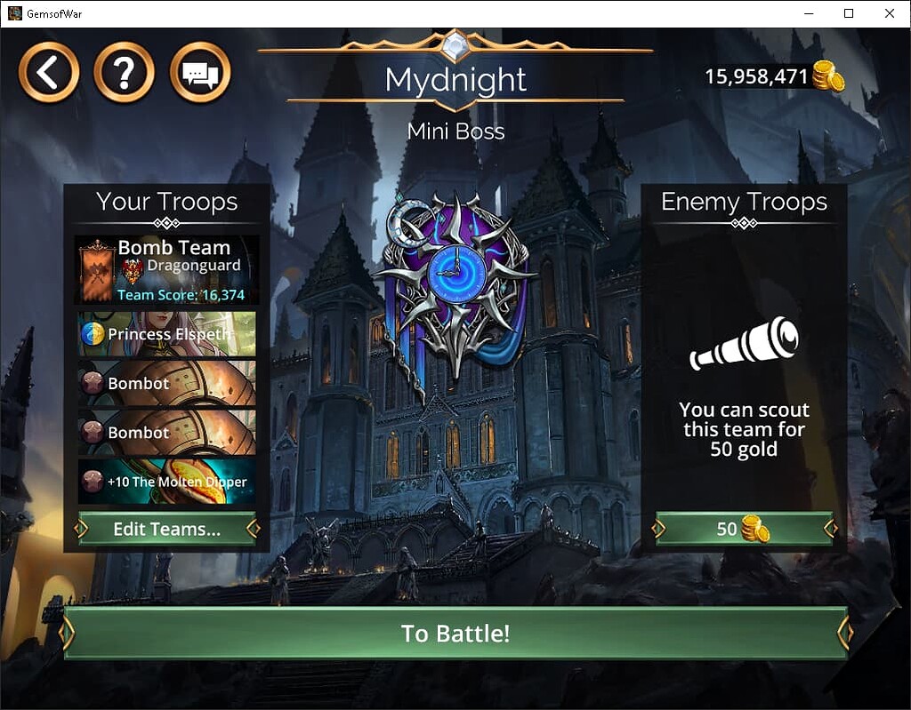[Reported] Mydnight crest - Bug Reports - Gems of War | Forums