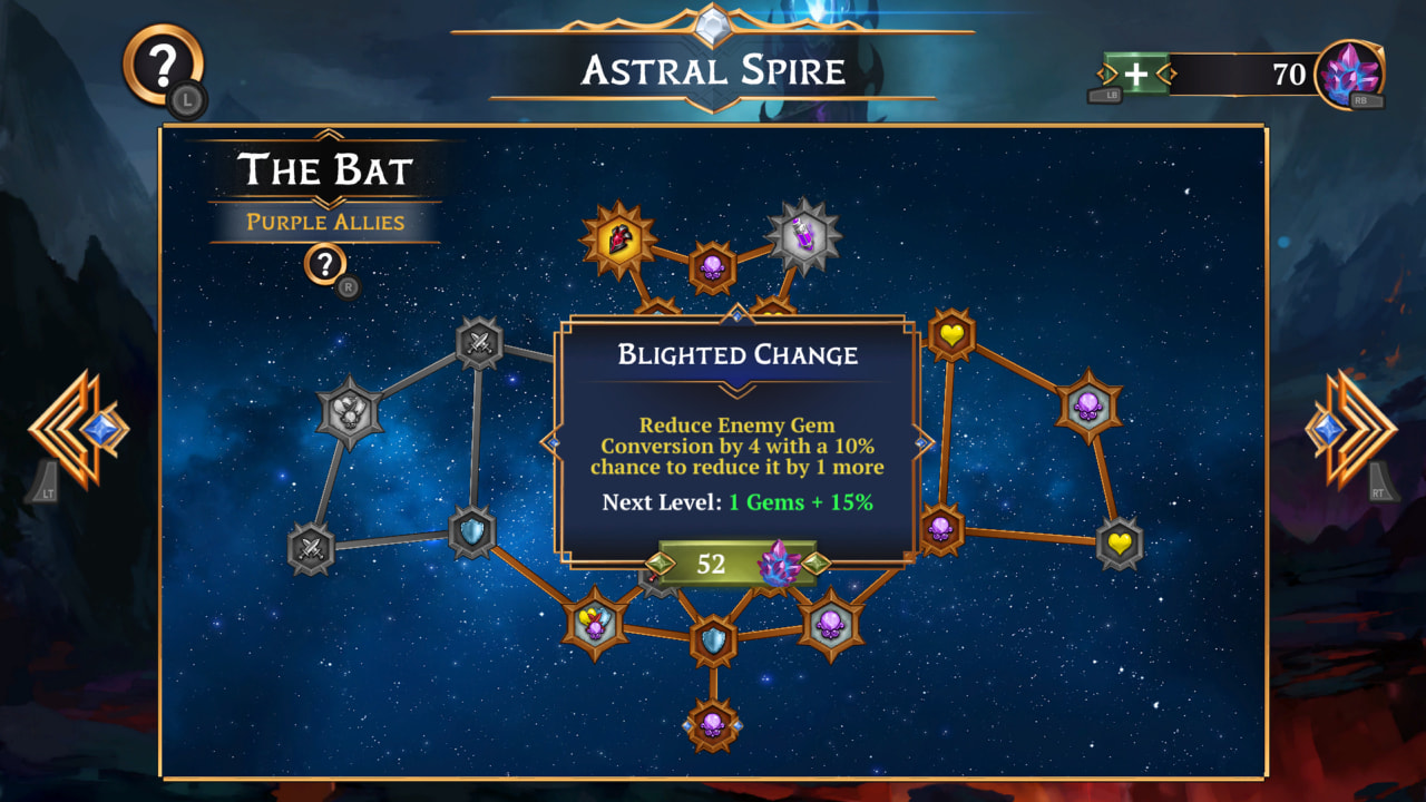 Astral Spire bug. Leveling up Withered Gems is not reducing the amount ...