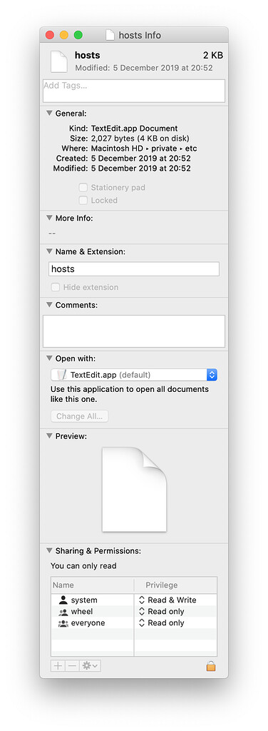 Modify host files - Support - Local Community