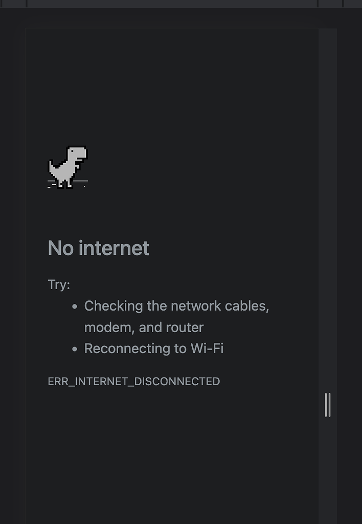 Losing 'Internet connection' on local sites as I make changes - Support ...