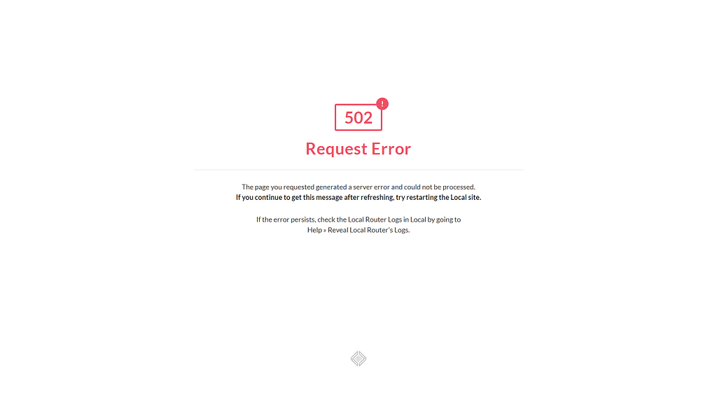 Instant Reload 502 error - Page 2 - Bugs - Local Community