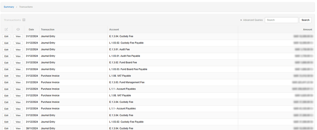 Copy information from Summary Transactions - Manager Forum
