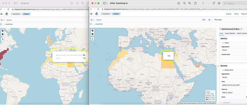 Zooming in Region Maps changes text in tooltip - OpenSearch Dashboards ...