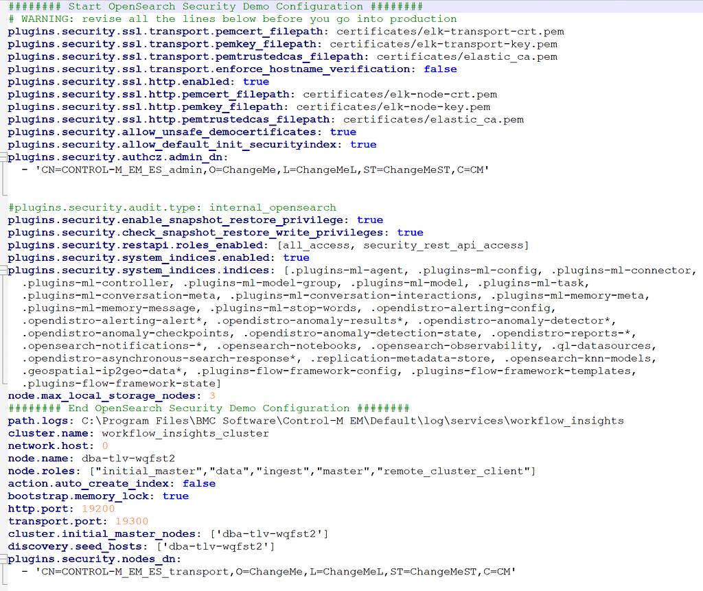 Opensearch-Dashboards fails to connect to opensearch with client ...