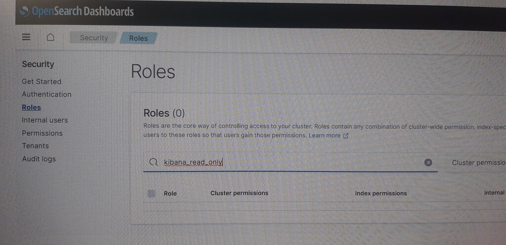 Opensearch dashboard readnonly access - OpenSearch - OpenSearch