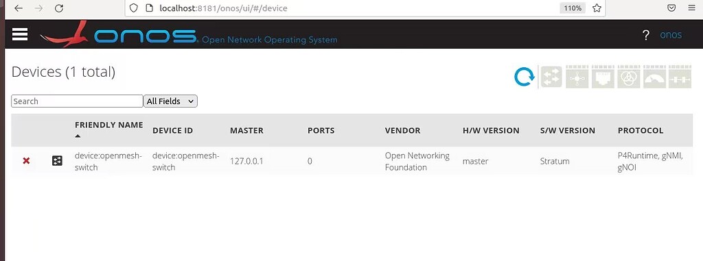 After the Onos connects to the p4 switch, there is a problem that the device is not online. This ...