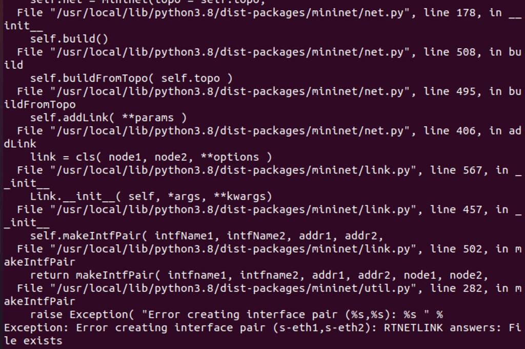 Make run error creating error interface - Getting Started with P4 - P4 Programming Language