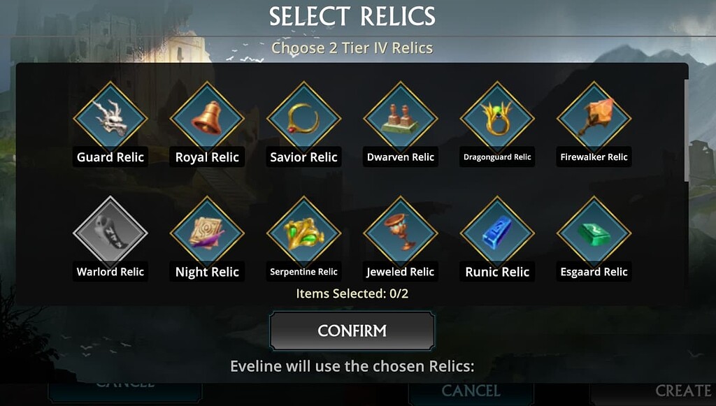 Eveline Crafting should show current relic count - Game Feedback & Ideas - Puzzle Quest 3 Community