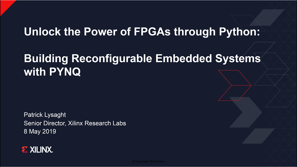 PYNQ framework - Introduction Webinar - Announcements - PYNQ