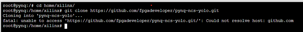 Could not resolve host: github.com - Support - PYNQ