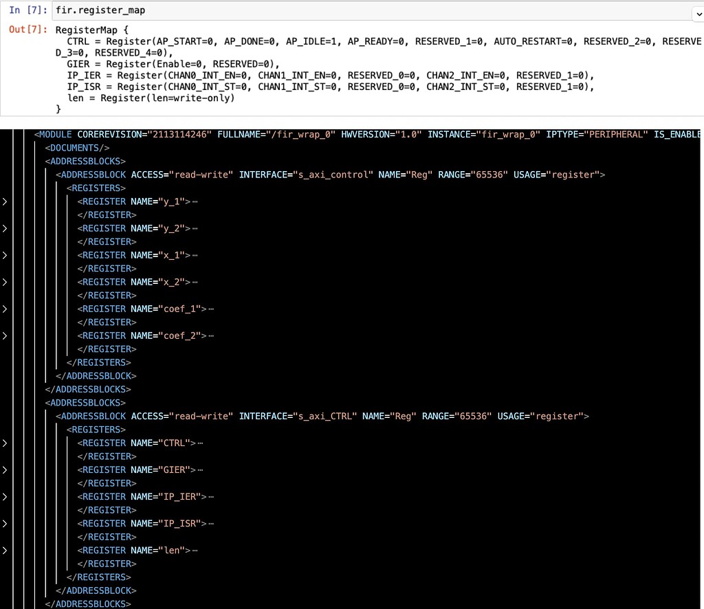 About the register_map - Support - PYNQ