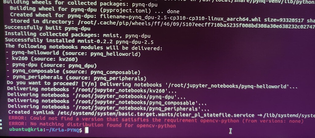 Opencv Python Error Occurs When Building Pynq30 Framework On Ubuntu22