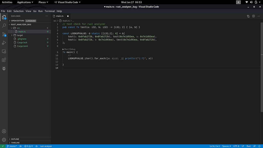Rust-analyzer or VS code error - editors and IDEs - The Rust Programming Language Forum