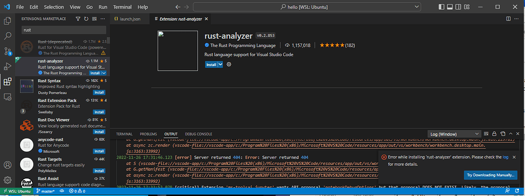 Rust-analyzer VSCode extension install page not displayed properly - editors and IDEs - The Rust ...