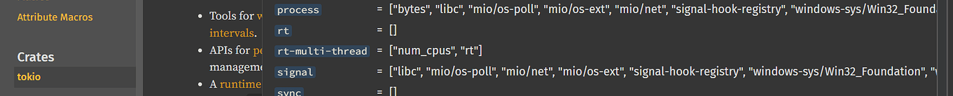 Is There Any Way To Get All Available Features Of A Crate Help The Rust Programming